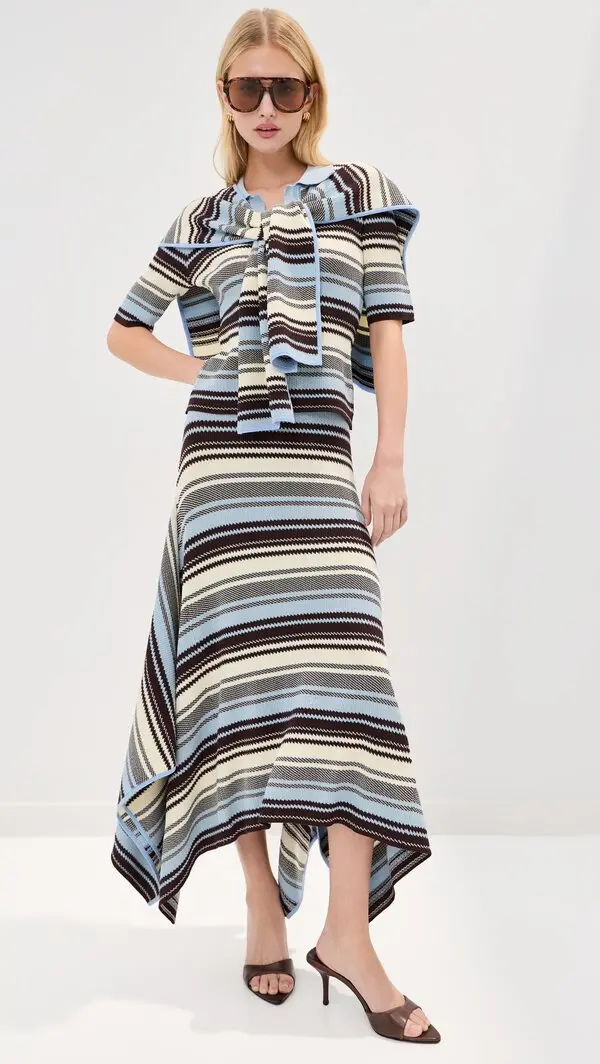 Monse Striped Jacquard Skirt