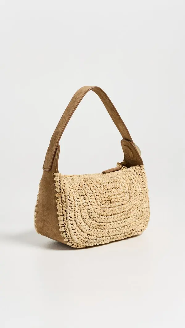 Madewell Raffia Drop Handheld Wristlet