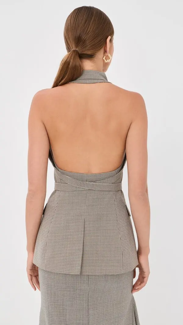 Monse Cross Lapel Vest Jacket