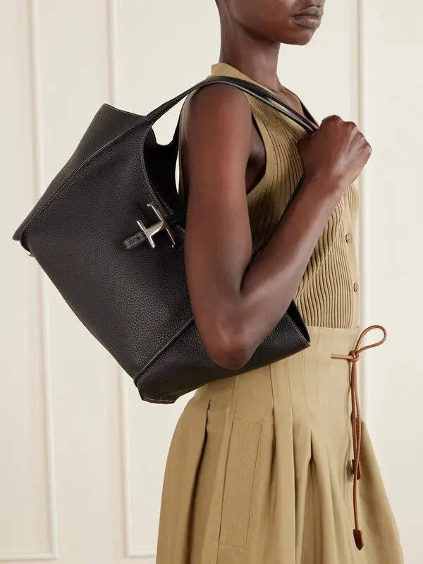 TOD'S T Timeless Small Leather Shoulder Bag