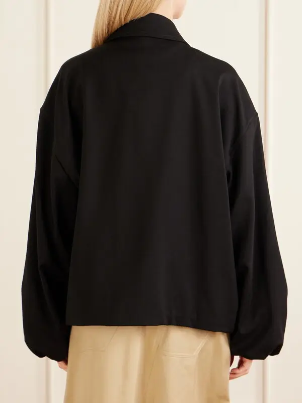 Loewe Cropped Twill-trimmed Shell Jacket