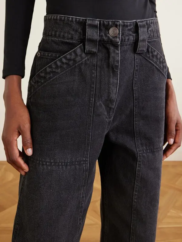 Co Paneled High-rise Wide-leg Balloon Jeans