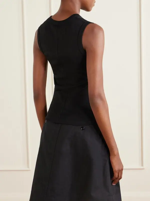 FLORE FLORE Iman Organic Cotton-jersey Tank - Black