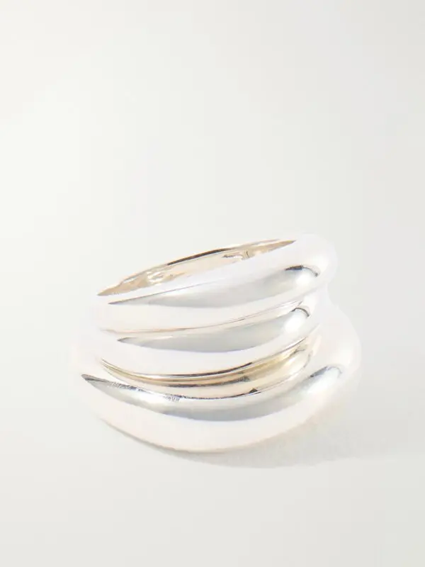 SOPHIE BUHAI Set Of Three Sterling Sculptural Rings - Silver