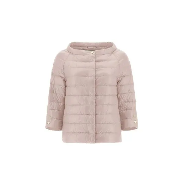 Herno Cropped Sleeve Down Jacket - Pink
