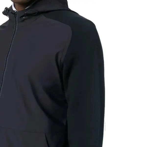 Herno Knit Sleeve Hooded Jacket