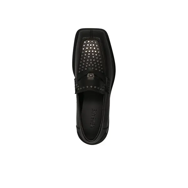 Versace Medusa Leather Loafers