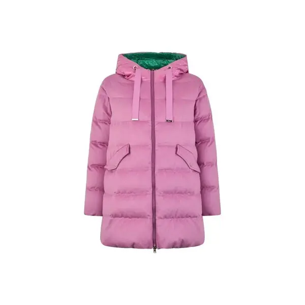 Herno Cashmere Blend Down Jacket With Drawstring Hood