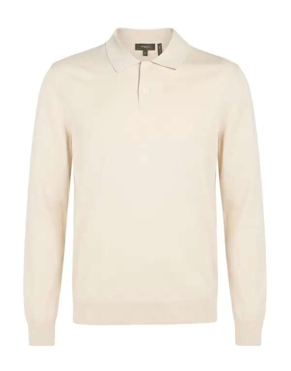 Theory Sweater Cream Size Viscose, Polyester