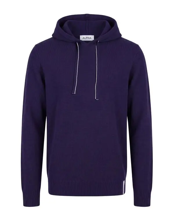 Alpha Studio Sweater Size Geelong Wool - Blue