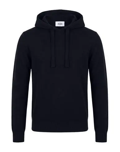 Alpha Studio Sweater Size Geelong Wool - Navy