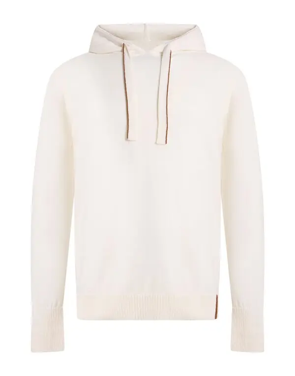 Alpha Studio Geelong Wool Hoodie - White