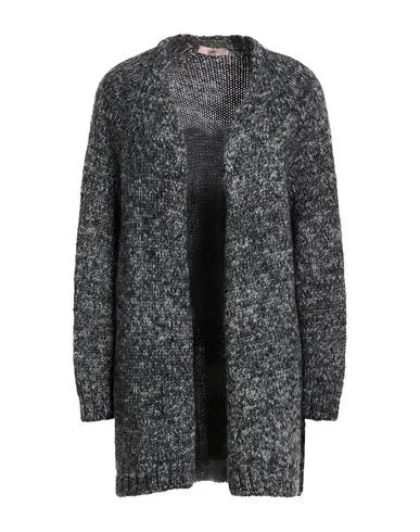 CARLA G. Mélange Knit Cardigan - Grey