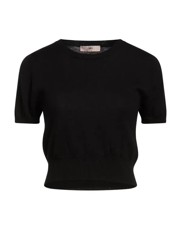 CARLA G. Sweater Size Merino Wool - Black