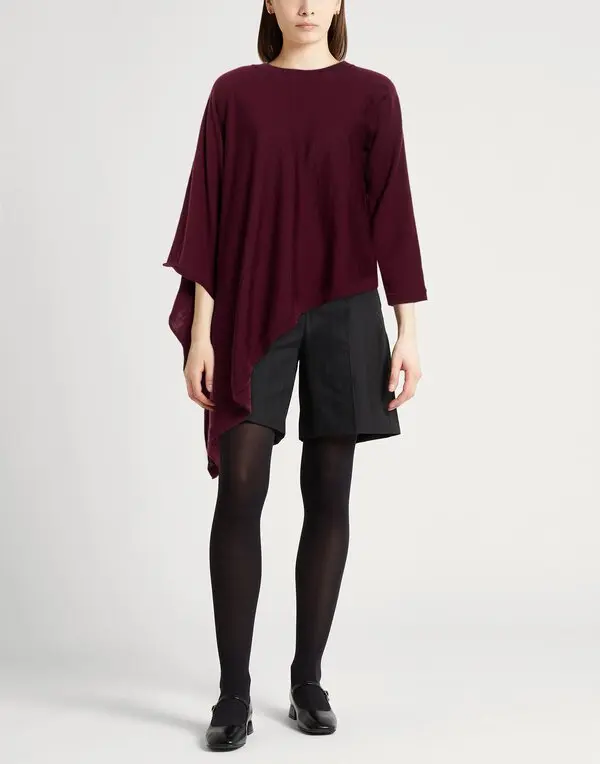 ANNA MOLINARI Sweater Burgundy Size Wool