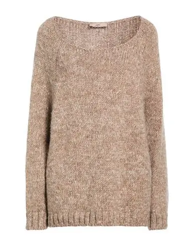 CARLA G. Sweater Light Brown Size Wool, Polyacrylic, Alpaca Wool - Beige