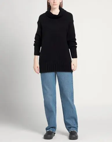 CARLA G. Turtleneck Ivory Size Polyacrylic, Alpaca Wool, Polyamide, Polyester - Black