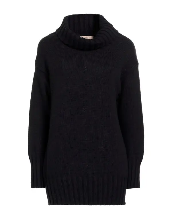 CARLA G. Turtleneck Ivory Size Polyacrylic, Alpaca Wool, Polyamide, Polyester - Black