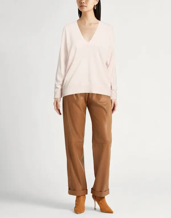 ANNA MOLINARI Sweater Blush Size Wool, Cashmere