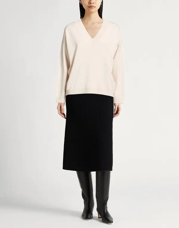 ANNA MOLINARI Sweater Taupe Size Merino Wool