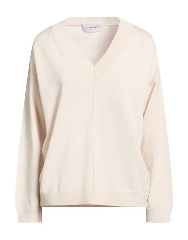 ANNA MOLINARI Merino Wool V-neck Sweater