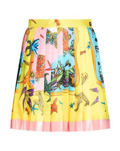 Versace Mini Skirt Size Polyester - Yellow
