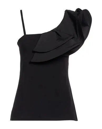 SILVIAN HEACH Top Size Cotton, Elastane - Black