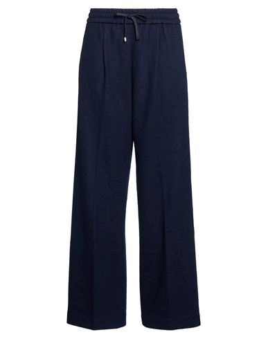 CIRCOLO 1901 Wool Wide-leg Pants - Midnight Blue