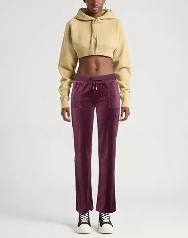 Juicy Couture Pants Burgundy Size Polyester, Elastane