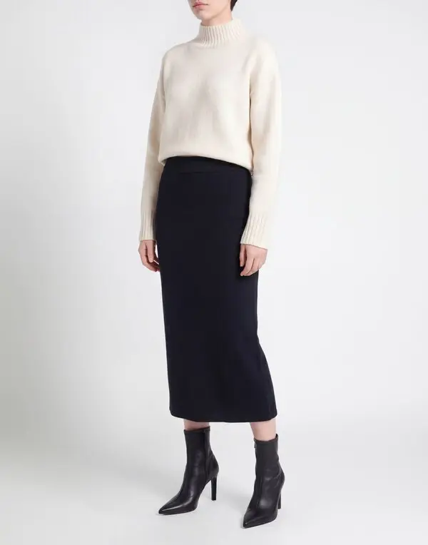Alpha Studio Midi Skirt Midnight Size Merino Wool