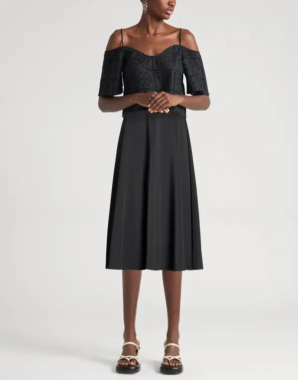 CARLA G. Midi Skirt Size Polyester, Elastane