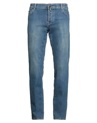 LUIGI BORRELLI NAPOLI Jeans Size Cotton, Elastane