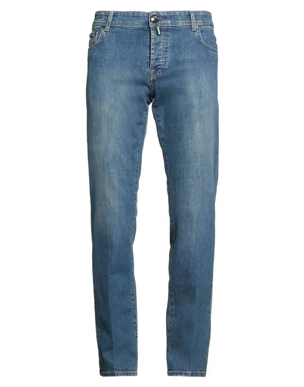 LUIGI BORRELLI NAPOLI Jeans Size Cotton, Elastane