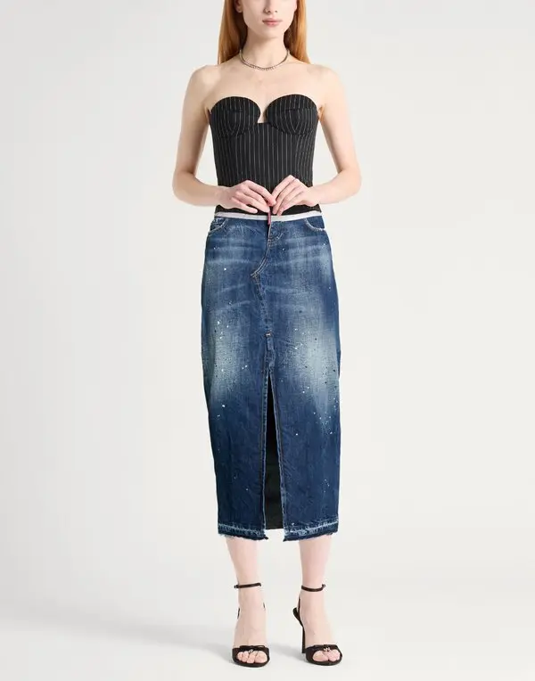 Dsquared2 Denim Skirt Size Cotton