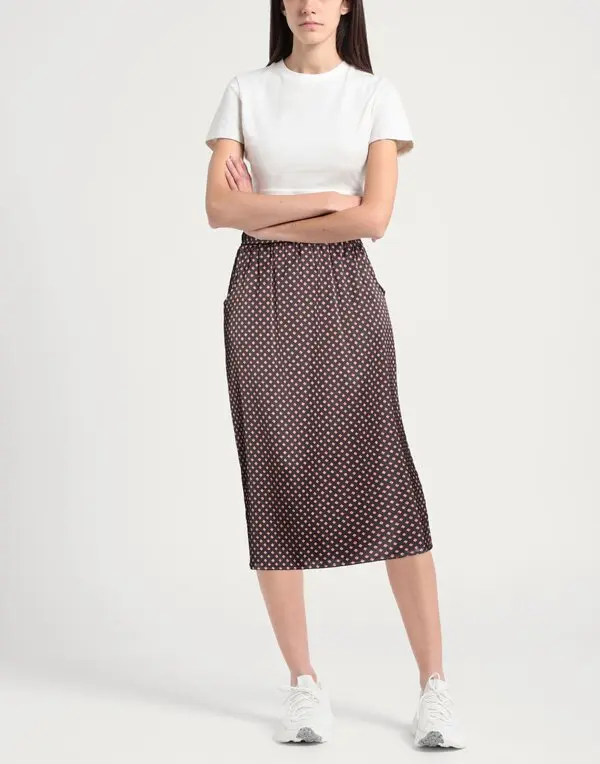 Momoni Midi Skirt Size Silk, Elastane