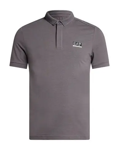 EA7 Polo Shirt Size Cotton, Polyester, Elastane - Grey