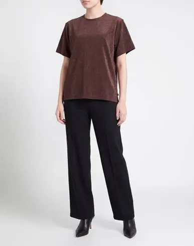 OTTOD'AME Crewneck Short Sleeve T-shirt - Brown