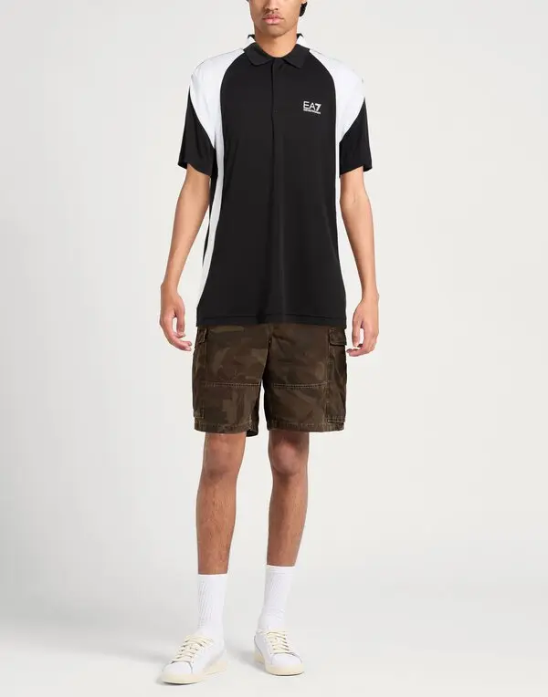 EA7 Polo Shirt Size Polyester - Black