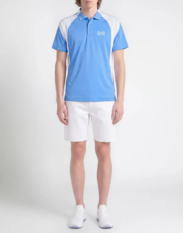 EA7 Polo Shirt Size Polyester - Blue