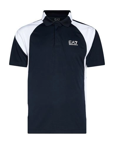 EA7 Polo Shirt Midnight Size Polyester - Blue