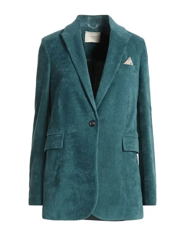 CIRCOLO 1901 Blazer Deep Teal Size Cotton, Polyester