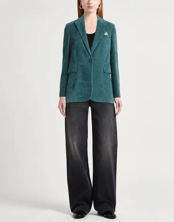 CIRCOLO 1901 Blazer Deep Teal Size Cotton, Polyester