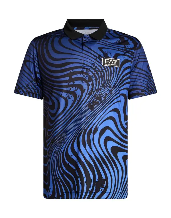 EA7 Polo Shirt Size Polyester - Blue