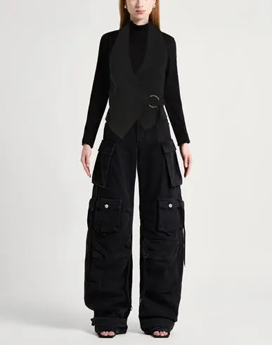 CARLA G. Tailored Vest Size Acetate, Viscose, Elastane