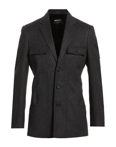 Dsquared2 Blazer Charcoal Size Virgin Wool, Cotton, Linen