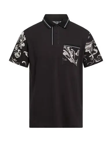 Versace Polo Shirt Size Cotton - Black