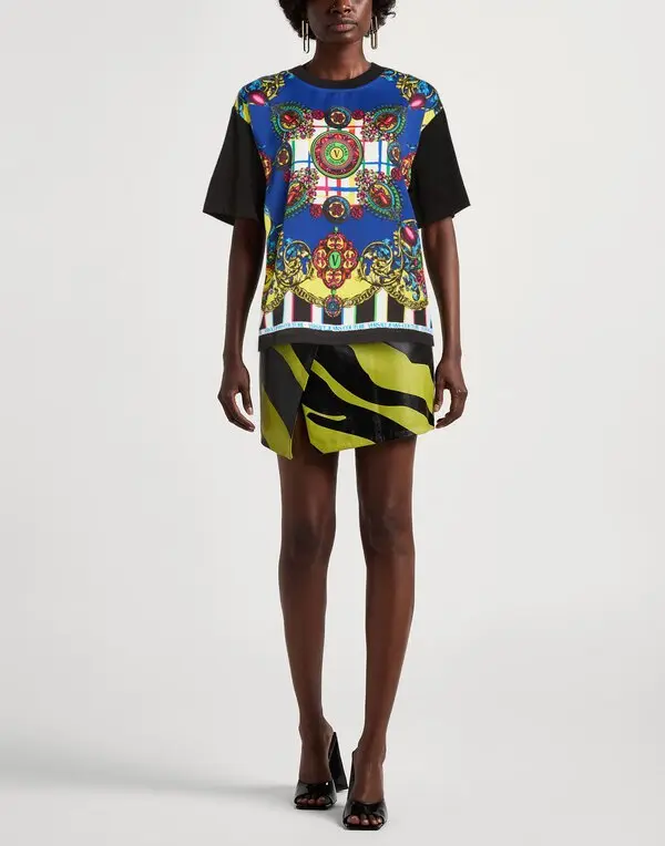 Versace Multicolor Printed T-shirt