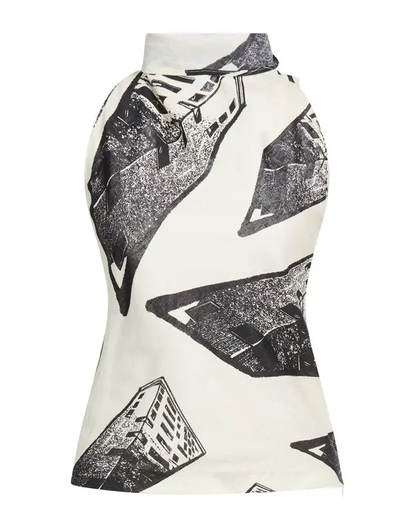 MSGM Top Ivory Size Linen, Cotton