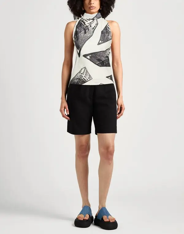 MSGM Top Ivory Size Linen, Cotton