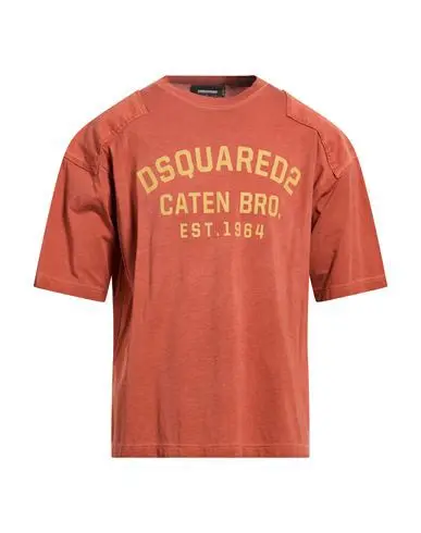 Dsquared2 T-shirt Rust Size Cotton - Red